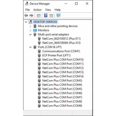 NetCom Plus 813 POE 8x RS232/RS422/485 Ethernet to Serial Converter, IP Adapter